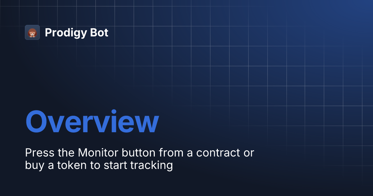Overview | Prodigy Bot